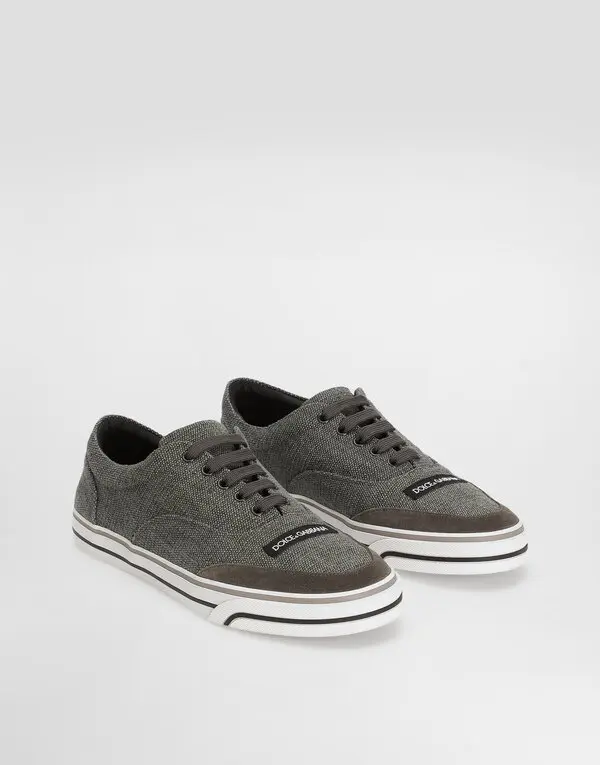 Dolce & Gabbana Linen Sailing Sneakers - Multicolor