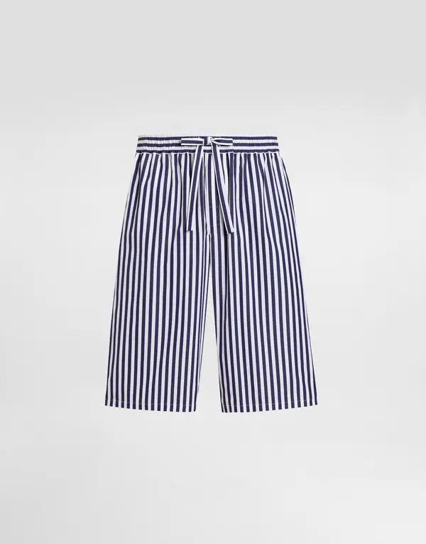 Dolce & Gabbana Striped Poplin Bermuda Shorts - Multicolor
