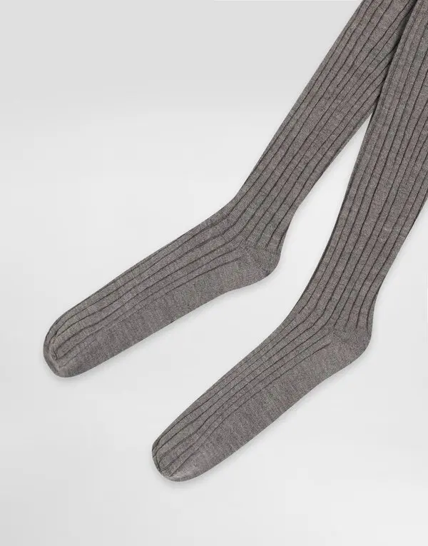 Dolce & Gabbana Ribbed Hold-up Socks