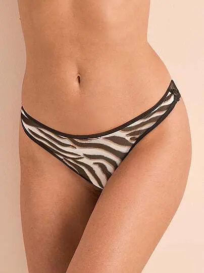 Victoria's Secret Adore Me Kyubi Thong Panty - Print