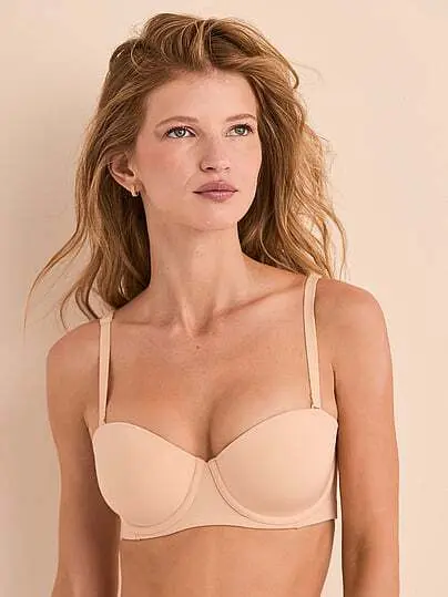 Victoria's Secret Adore Me Lou Lightly-lined Balconette Bra - Beige