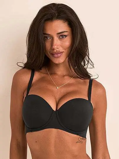 Victoria's Secret Adore Me Lou Lightly-lined Balconette Bra - Black