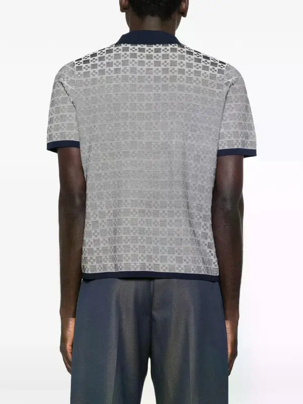 Sandro Square Cross Jacquard Shirt - Grey
