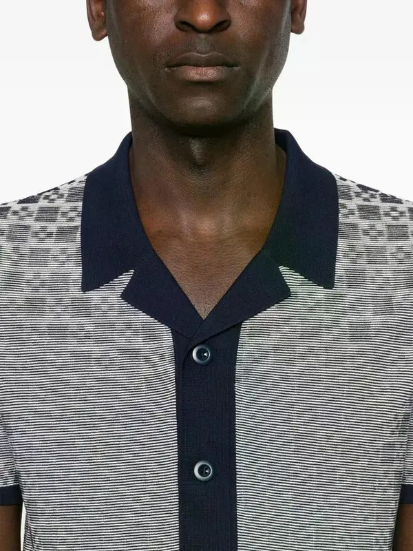 Sandro Square Cross Jacquard Shirt - Grey
