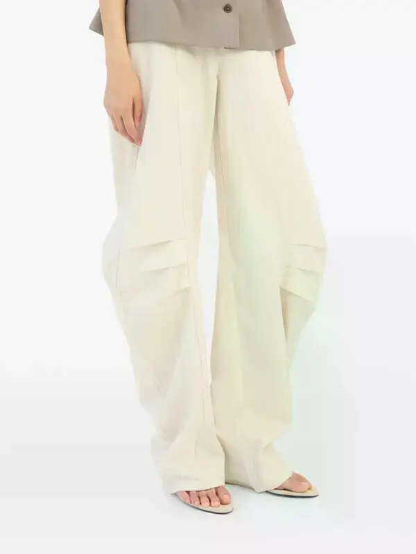 ROTATE BY BIRGER CHRISTENSEN Tapered Trousers - Neutrals