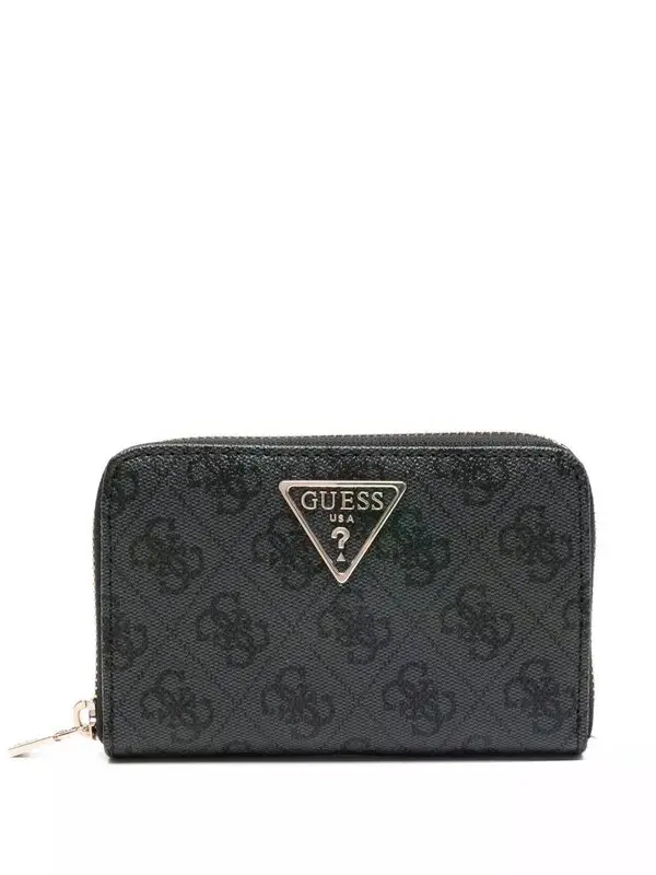Guess Logo Zip Wallet - Grey