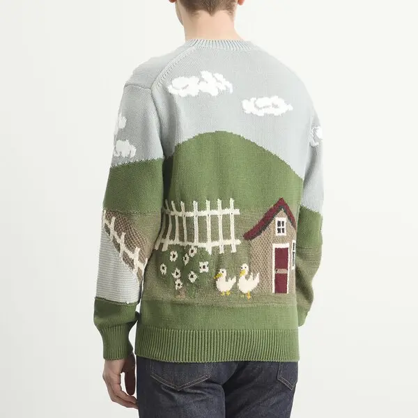 Junya Watanabe Intarsia Jacquard Jumper - Multi