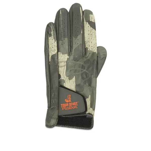 MALBON Tour Divot Camo Golf Glove - Bark Camo