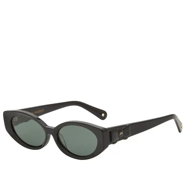 DAMSON MADDER Catty Oval Sunglasses - Black