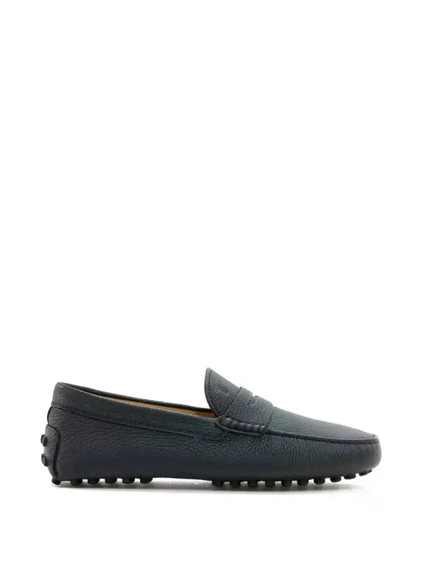 TOD'S Gommino Pebbled Driving Loafers - Blue