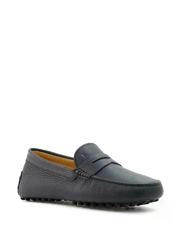 TOD'S Gommino Pebbled Driving Loafers - Blue