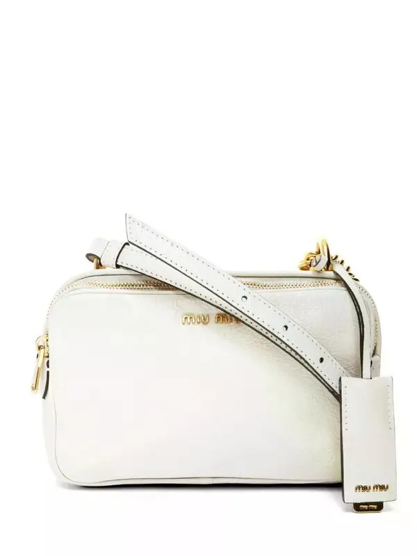 Miu Miu 2000-2015 Leather Shoulder Bag - White