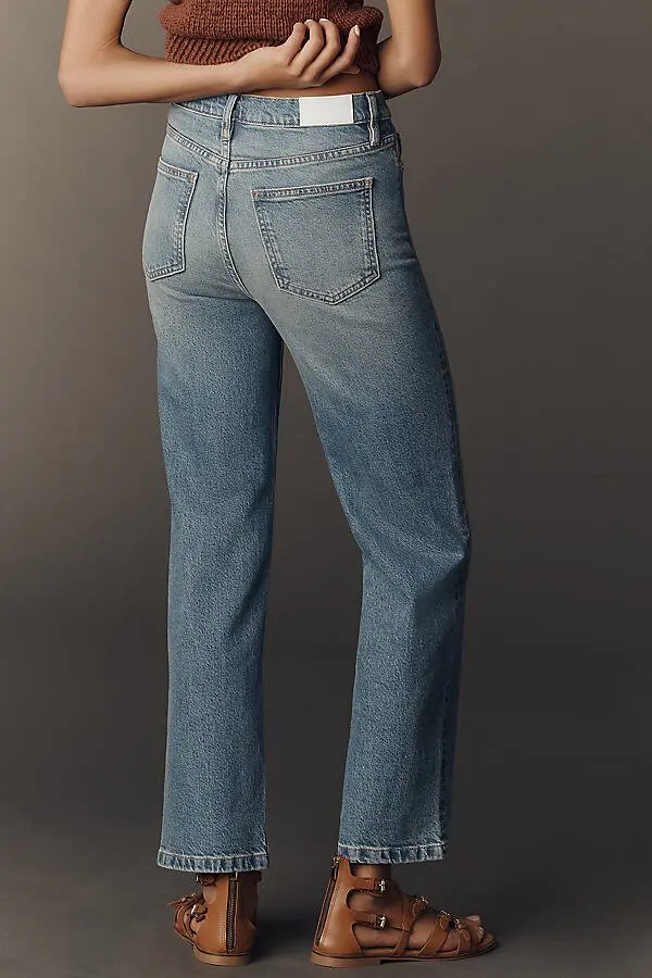 PISTOLA Aleks High-rise Straight-leg Jeans - Muse