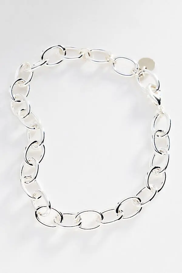 Chan Luu Large Chain Link Anklet - Silver