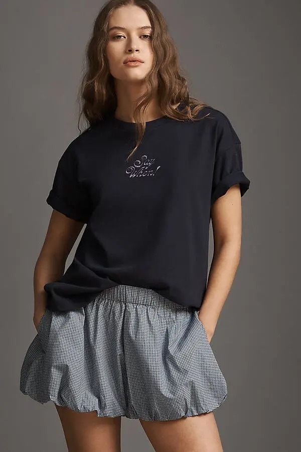 Anthropologie Cotton Graphic T-shirt