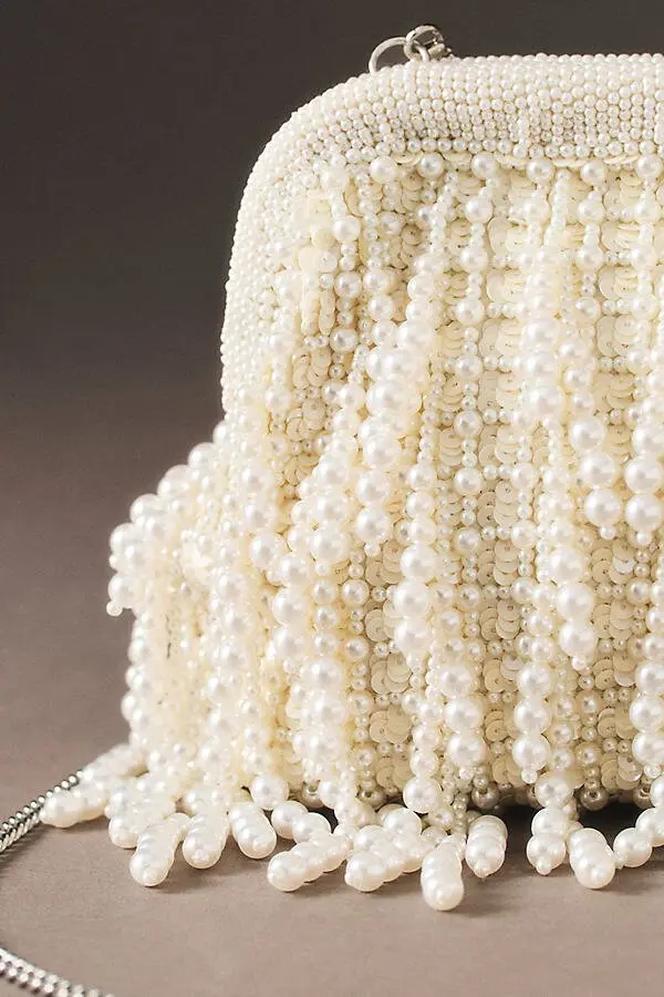 Anthropologie Remi Fringe Clutch