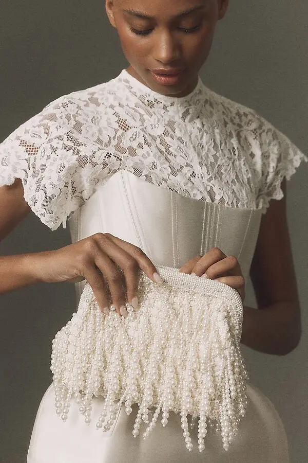 Anthropologie Remi Fringe Clutch