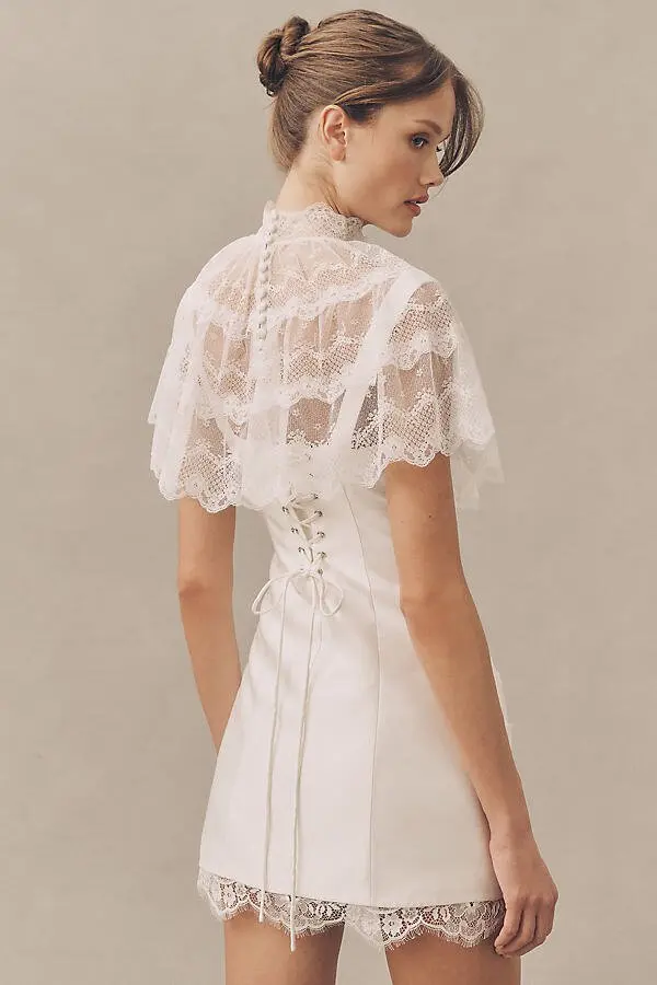 GEISHA DESIGNS Ruffle Mini Cape