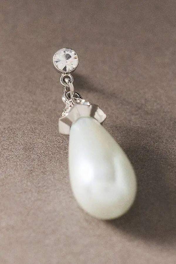 Anthropologie Vintage Pearl Drop Earrings