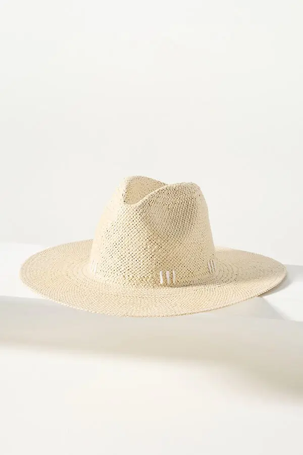 Hat Attack Stitched Rancher Straw Hat - Natural