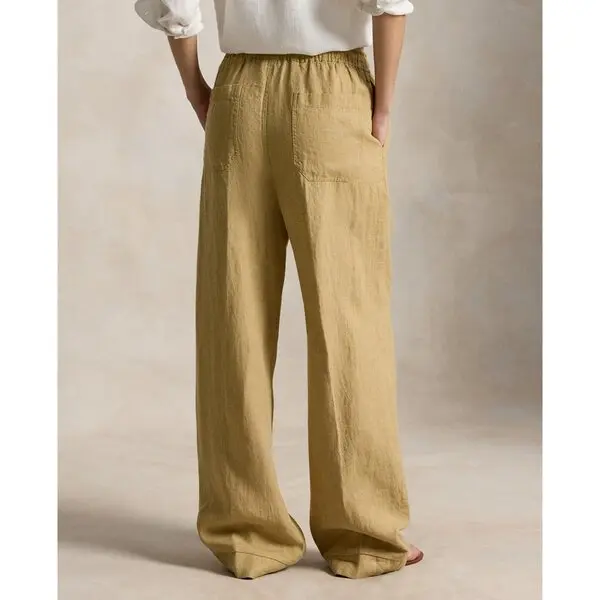 Ralph Lauren Linen Drawstring Pant - Classic Camel