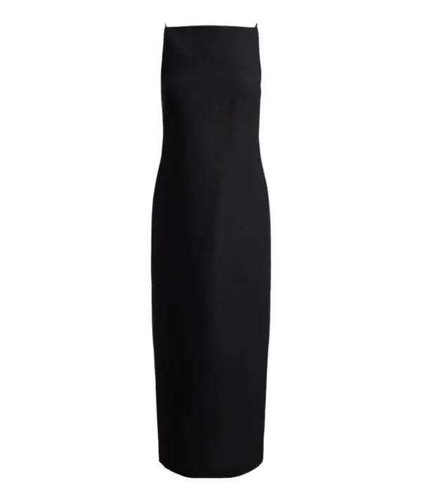 Ralph Lauren Linen Column Dress - Black