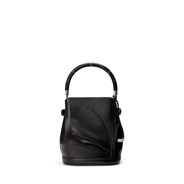 Ralph Lauren Small Floral Bucket Bag - Black