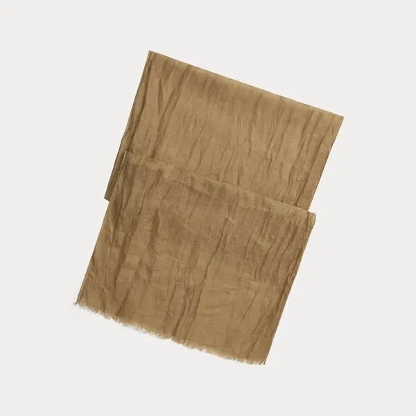 Ralph Lauren Lightweight Linen Scarf - New Tan