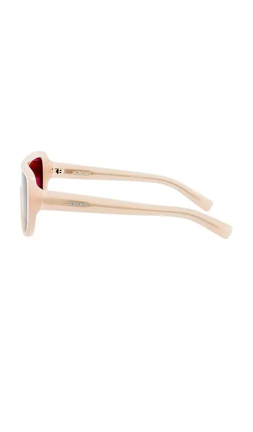 Jacquemus Shield Sunglasses - Cream
