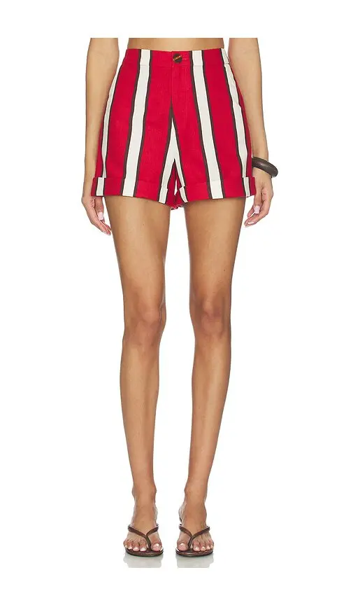 SIMONMILLER Como Linen Short - Red
