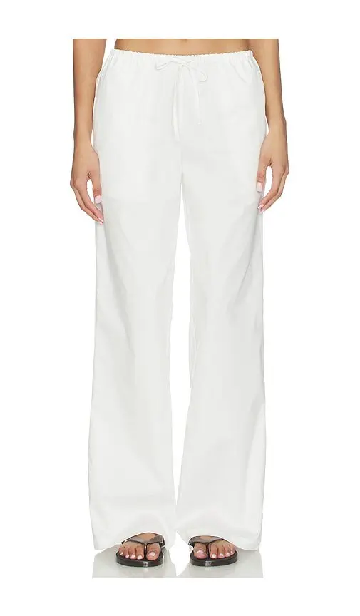 ALL THE WAYS Lyndzi Drawstring Pant - White