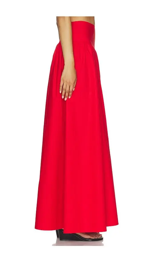 Susana Monaco Drop Waist Maxi Skirt - Red