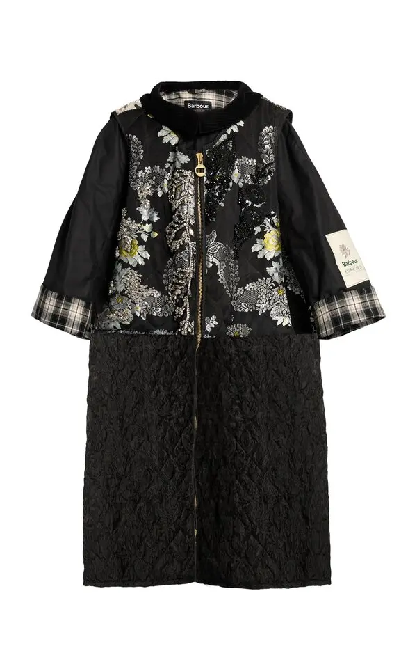 Erdem Cotton Jacquard Gilet Barbour Coat