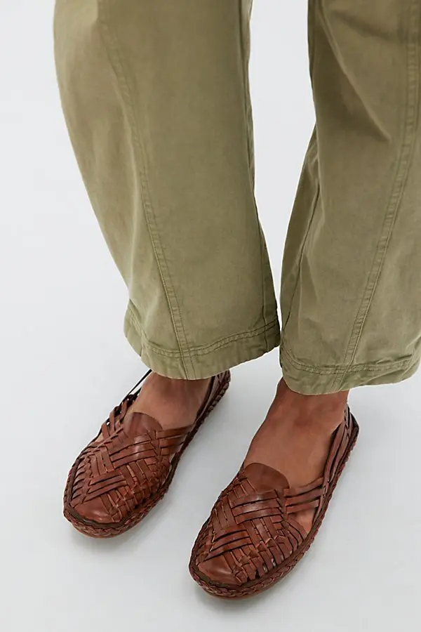 Free People Renaissance Woven Moccasins