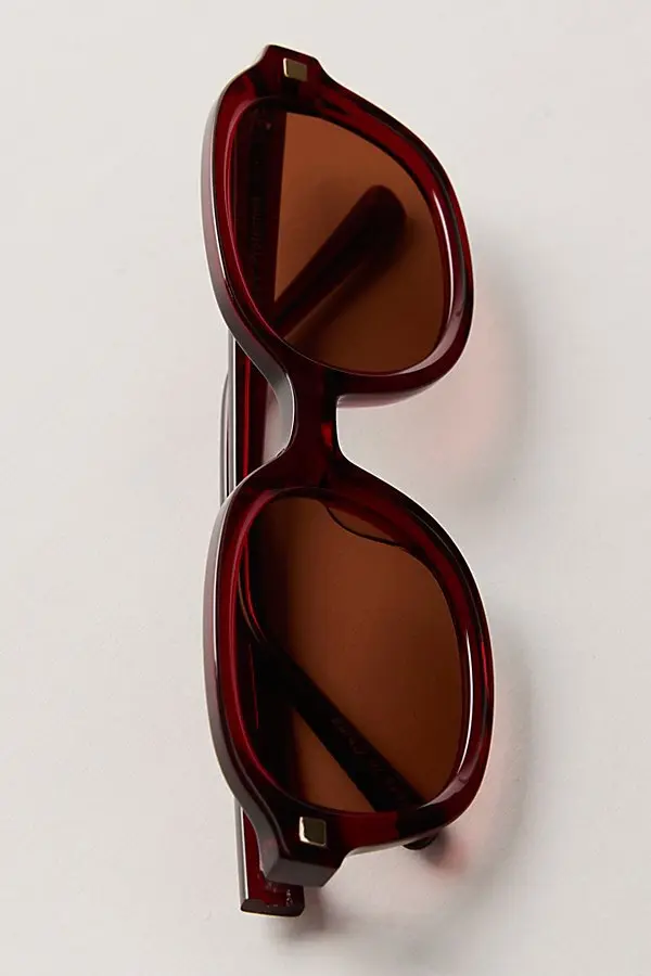 Free People Joie Round Polarized Sunglasses