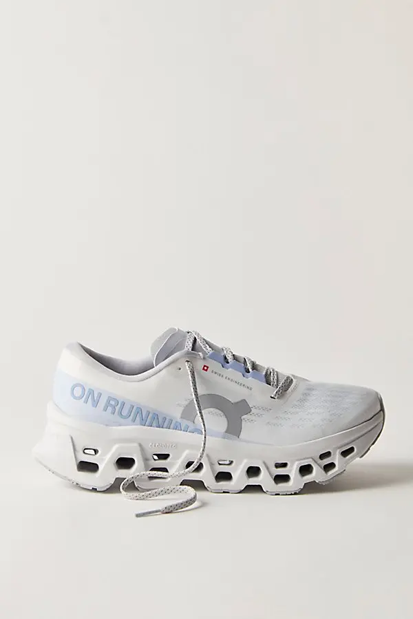 On Cloudmonster 3 Athletic Sneakers - White/frost
