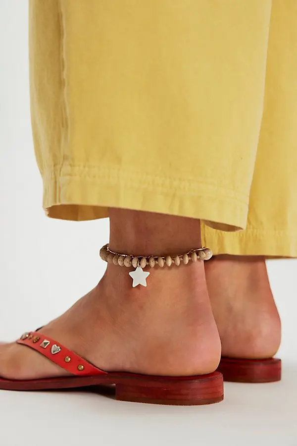 Free People Tide Flip Flops - Rust Leather