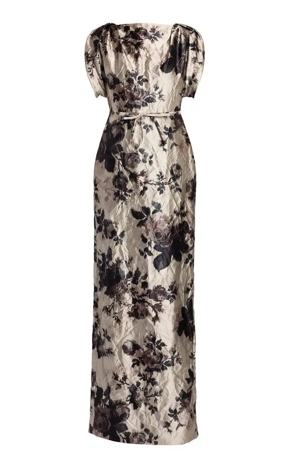 Erdem Textured Satin Gown