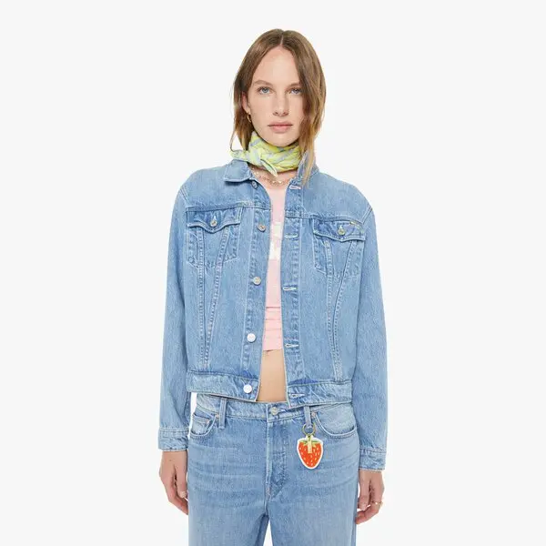 MOTHER The Bruiser Denim Jacket - Blue