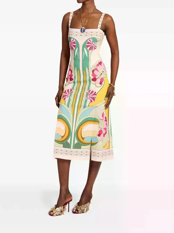 La DoubleJ Buy Me A Martini Midi Dress - Neutrals