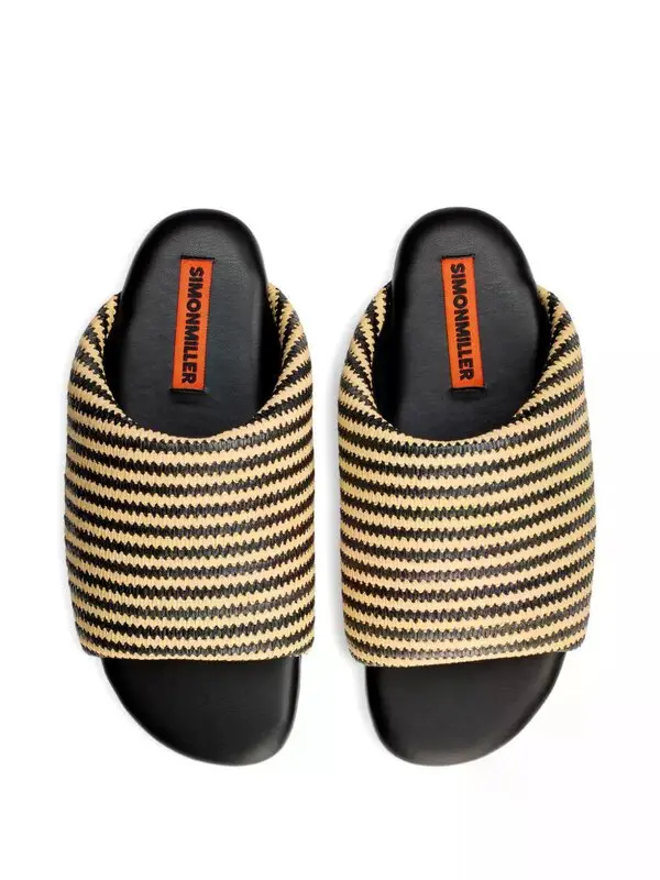 SIMONMILLER Stripe Bubble Sandals