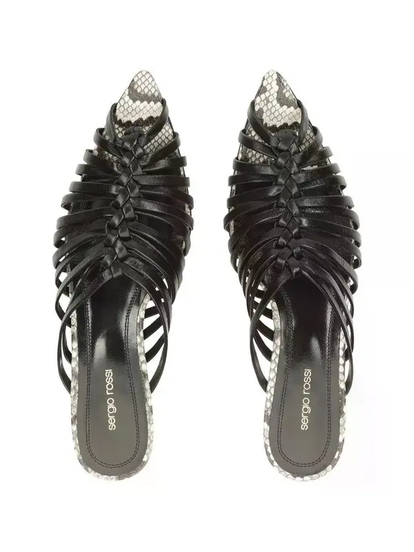 SERGIO ROSSI Wovenia Sandals