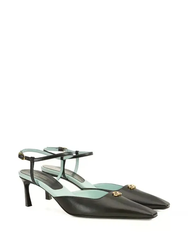 SERGIO ROSSI Ankle-strap Logo-detail Pumps