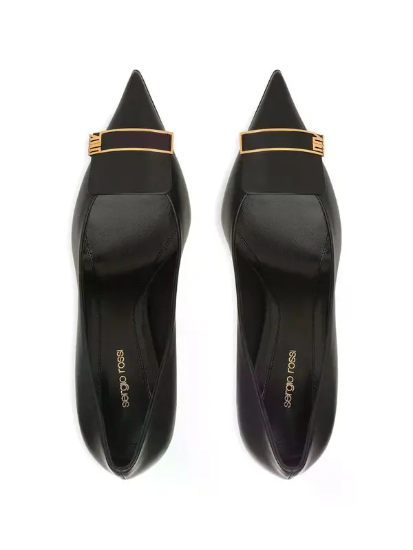 SERGIO ROSSI Pumps With Gold-tone Detail