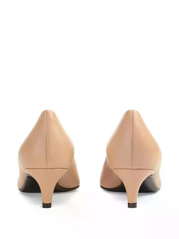SERGIO ROSSI Pointed-toe Kid Leather Pumps