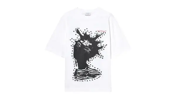 Off-White Off Desert Arrow Skate T-shirt - White/high Risk Red