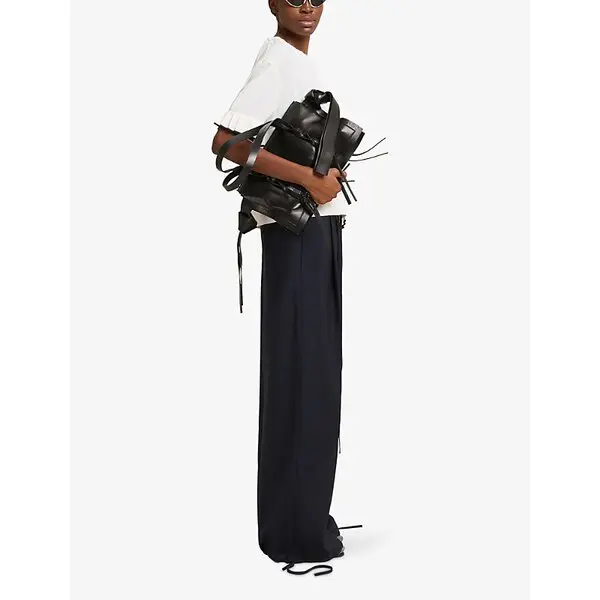 Marni Keyhole-detail Pleated Silk-blend Top