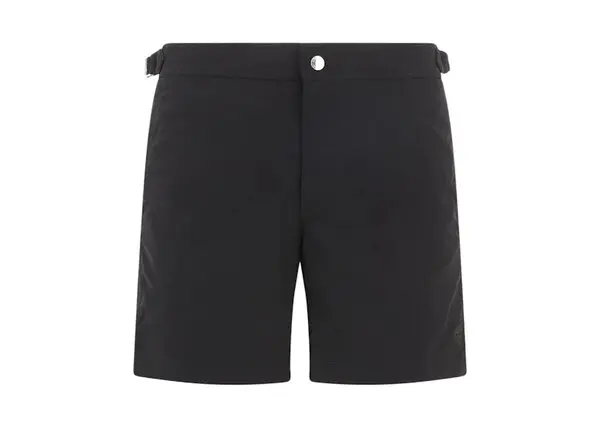 Alexander McQueen Straight Hem Pocketed Swim Shorts - Black