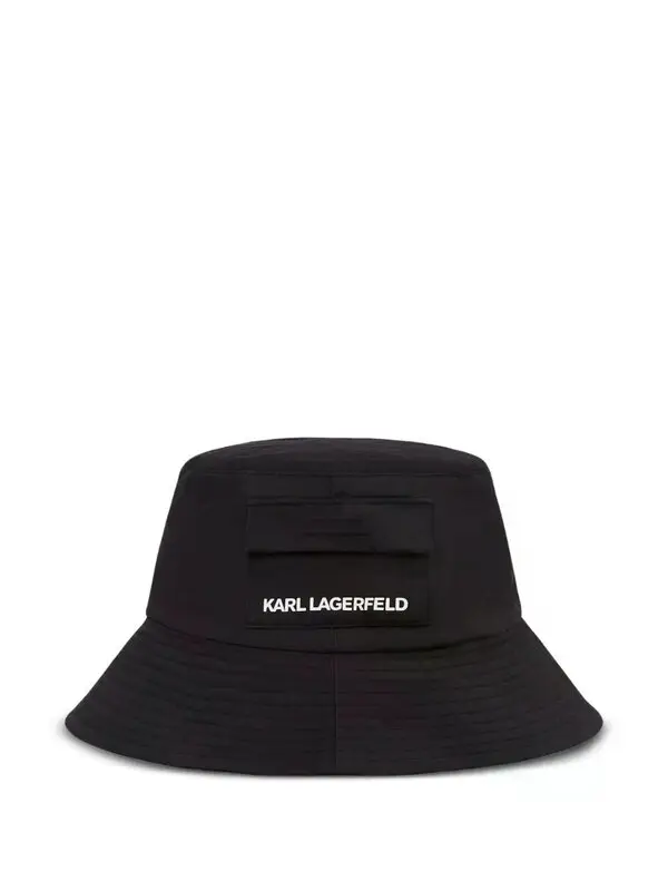 Karl Lagerfeld K/essential Bucket Hat - Black