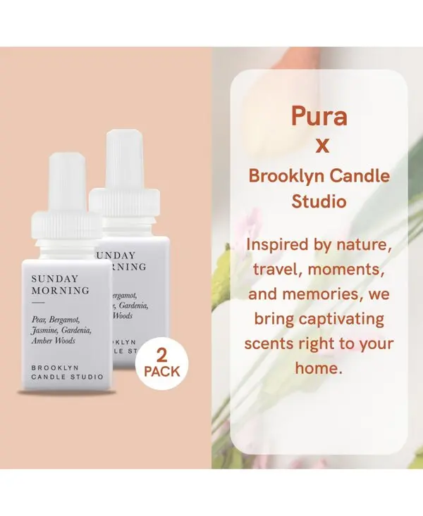 PURA Brooklyn Candle Studio Sunday Morning Home Scent Refill Smart Home Air Diffuser Fragrance